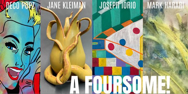 Oyster Point Gallery presents Works by Joseph Iorio, Zee Cordero, Jane Kleiman, and Mark Harari